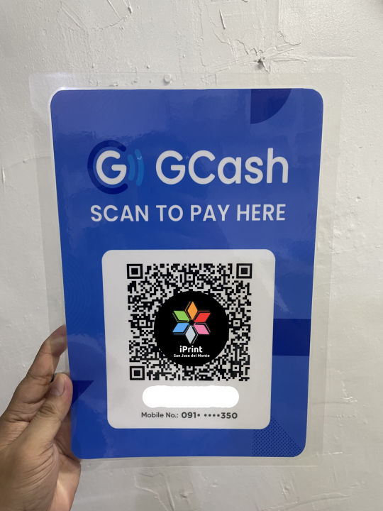 Gcash Scan To Pay Poster A4 Laminated 250 microns | Lazada PH