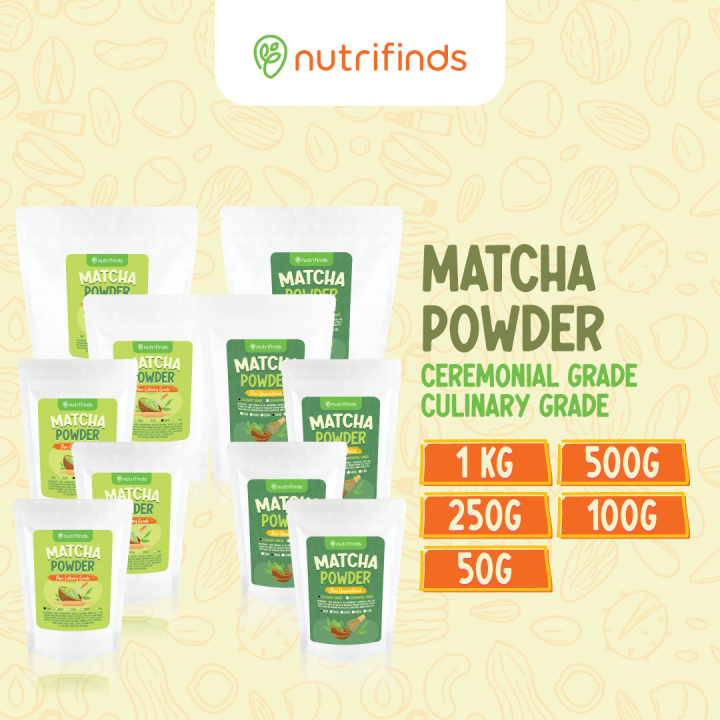 Nutrifinds® Pure Matcha Powder - Ceremonial / Culinary Grade | Lazada PH