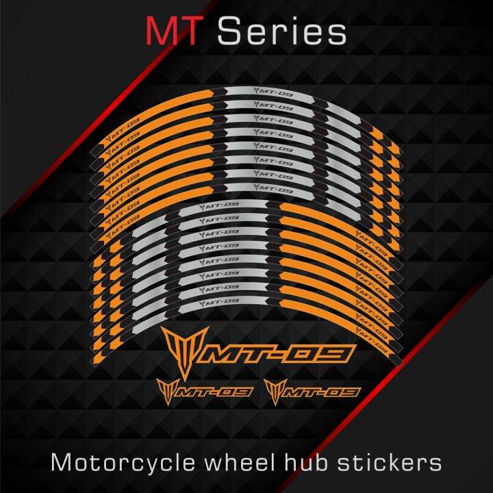 Reflective Motorcycle Mt07 Wheel StickersNew and old models are common ...