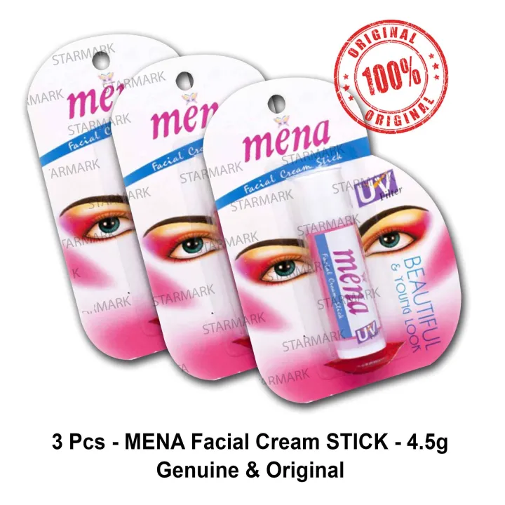 Mena Stick Sticks Facial Cream Stick Pink 4.5g each 4.5 grams each ...