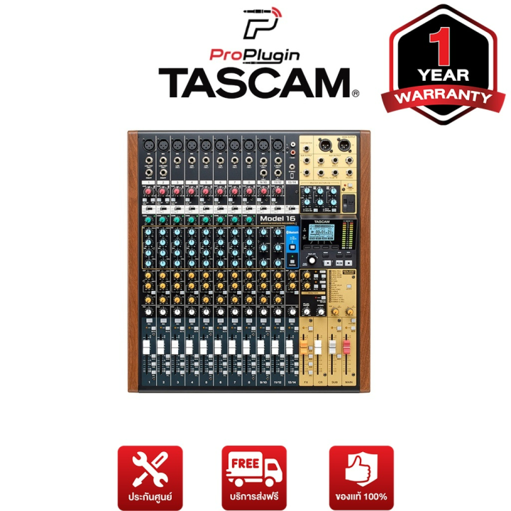Tascam MODEL 16 Mixer + Audio interface + REC. คุณภาพระดับมืออาชีพ ตอบโจทย์การ live streaming ...