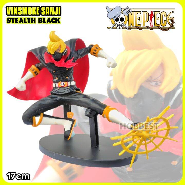 Action Figure ONE PIECE : VINSMOKE SANJI STEALTH BLACK Miniatur ...