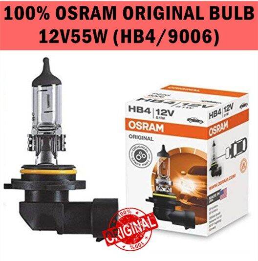 HB4/9006 100% ORIGINAL OSRAM BULB 12V55W MADE IN GERMANY | Lazada