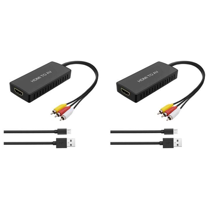 2X -COMPatible to AV Converter Supports Pal/Ntsc Compatible Fire Stick ...