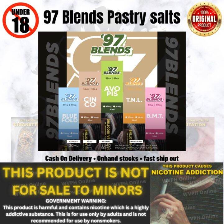 VAPE mod kit •AUTHENTIC• 97 Blends Pastry Salts | Lazada PH