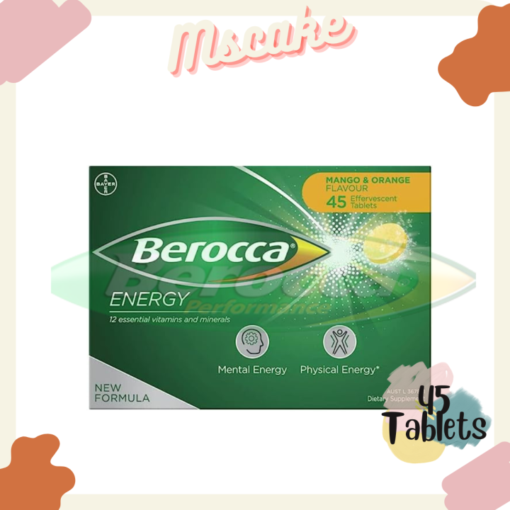 READY STOCK Ship in 24 Hours ~ Berocca PERFORMANCE Effervescent 45 ...