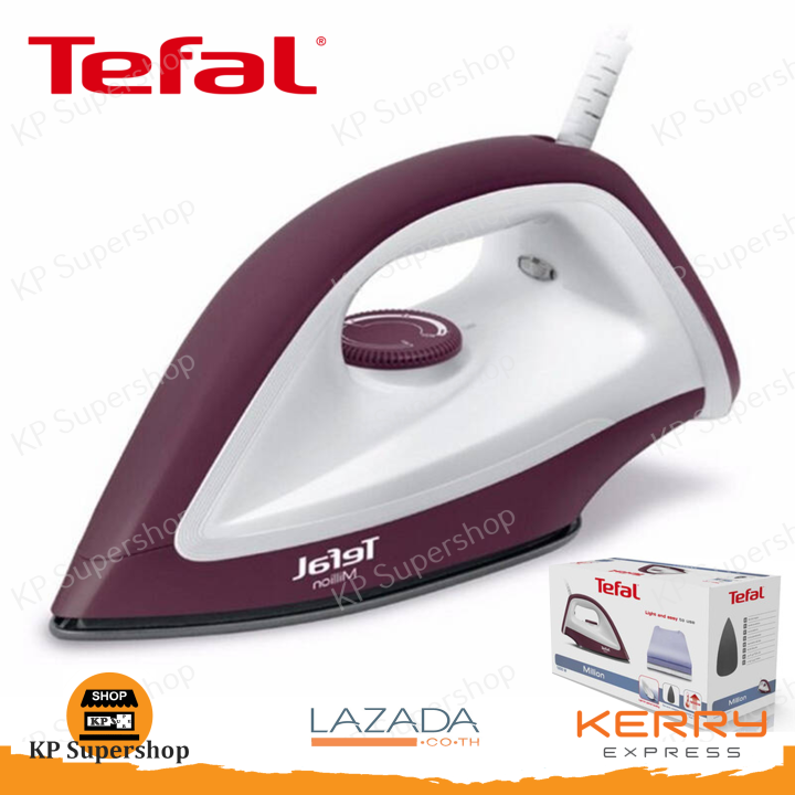 TEFAL(ทีฟาวน์) เตารีดแห้ง รุ่น FS2622 สีม่วง-ขาว กำลังไฟ 1200 วัตต์ | Lazada.co.th