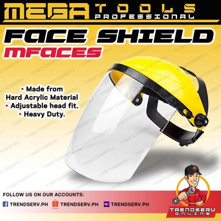 Mega Hard Acrylic Faceshield MFACES | Lazada PH