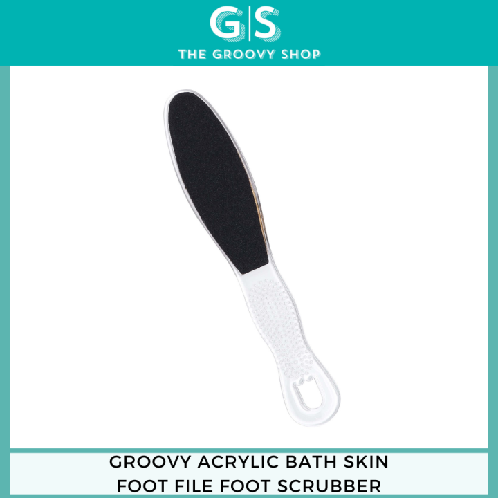 Groovy Acrylic Bath Skin Foot File Foot Scrubber | Lazada PH