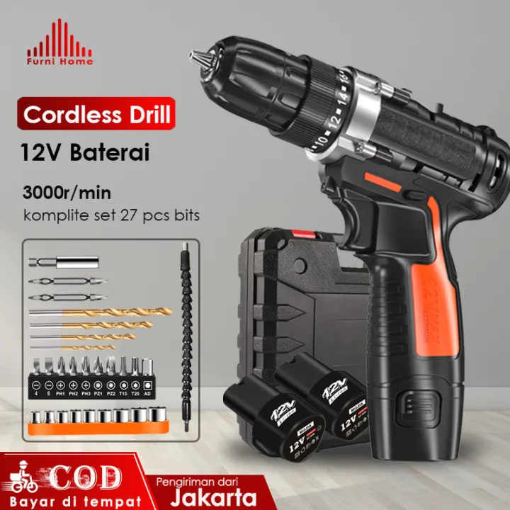 Mesin Bor Cas Murah SET MODERN Bor Baterai Koper Mesin Bor Cordless ...