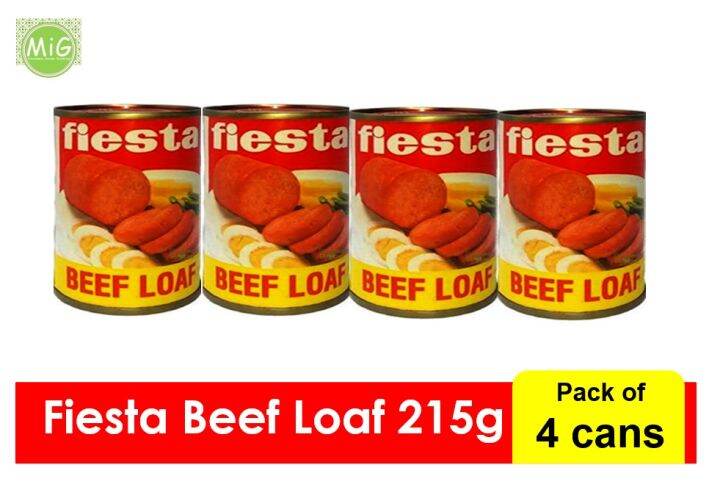 FIESTA BEEF LOAF 215 grams Pack by 4 cans | Lazada PH