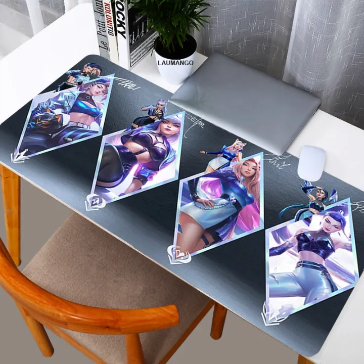 Keyboard Gaming Pad Mouse KDA ALL OUT Computer Mousepad Gamer Desk Mat ...