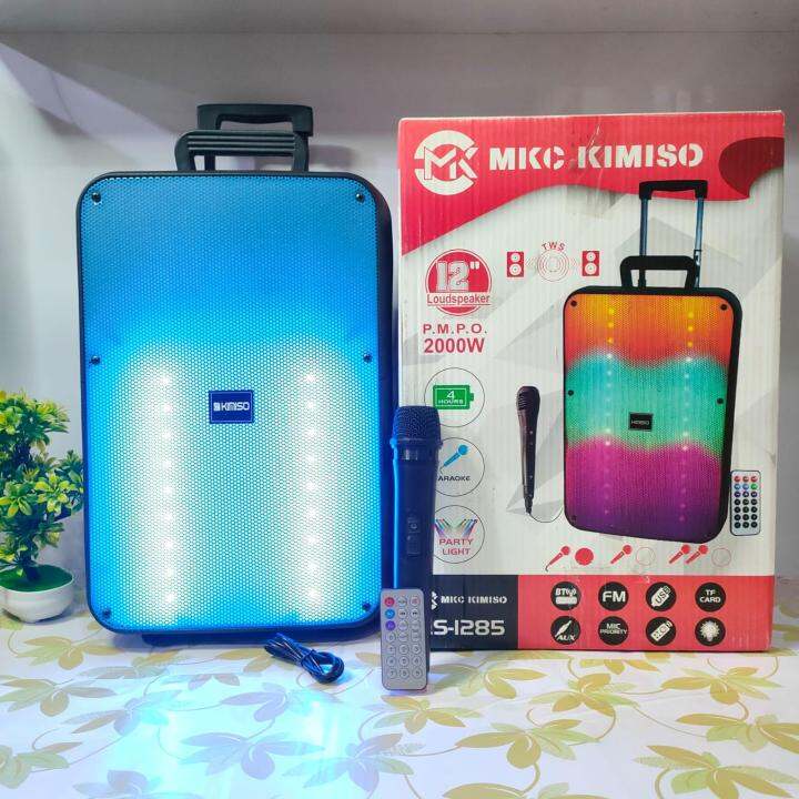 Speaker QS1285WS MKC Portable 12 Inch Full LED Model Koper | Lazada ...