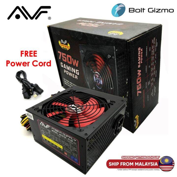 AVF Gaming Power 750W Power Supply with PCI-E 6pin (APS750-F12P) | Lazada
