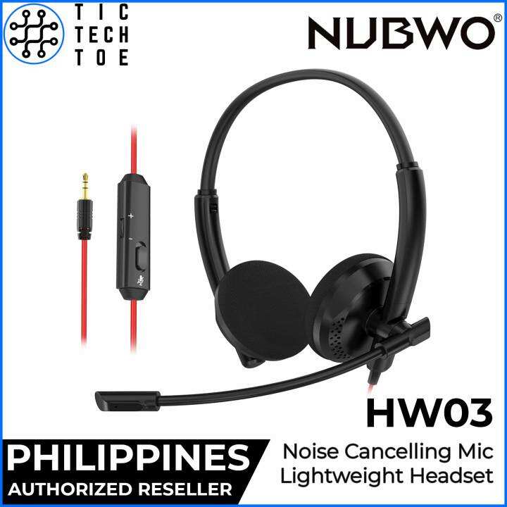 NUBWO HW03 Noise-Cancelling Lightweight Ergonomic Business Professional Headset / Headphones ...