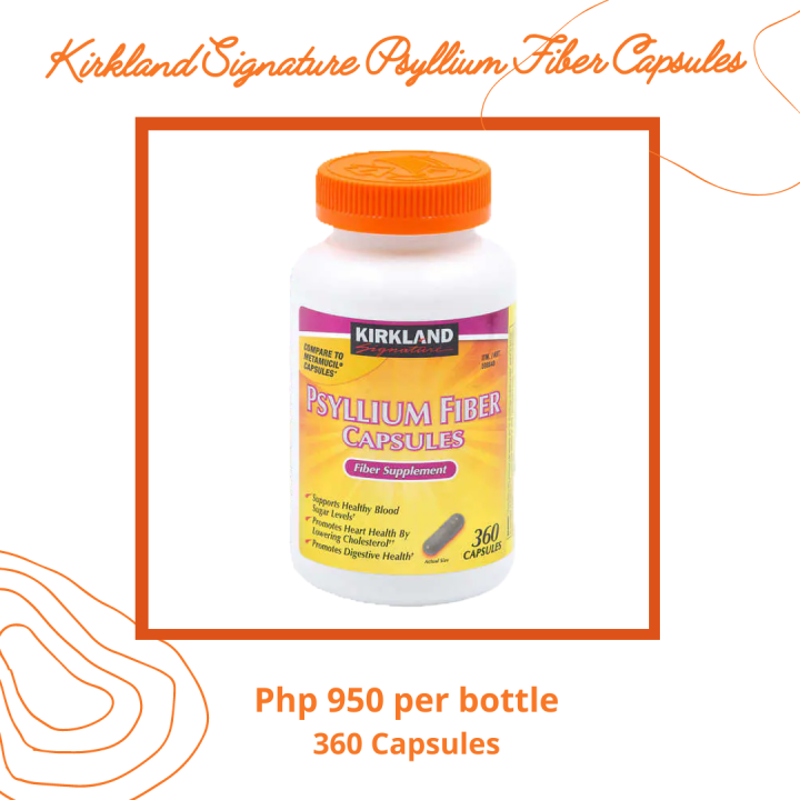 (Exp Date: DEC 2024) Kirkland Signature Psyllium Fiber Capsules | Lazada PH