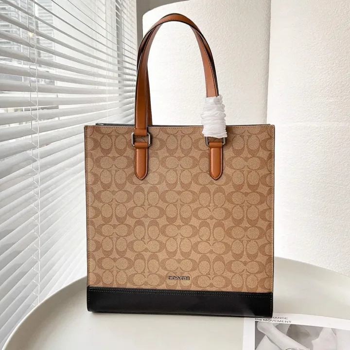 Coach Graham Structured Tote In Colorblock Signature Canvas With ...