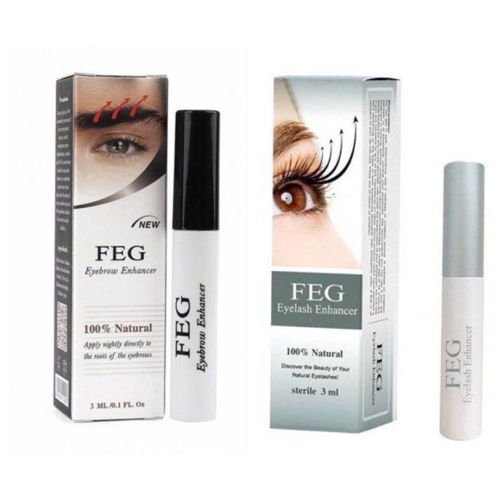 Feg Eyelash Enhancer Eye Lash Rapid Growth Serum Liquid 100 Natural