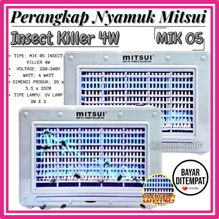 MITSUI INSECT KILLER MIK 05 4W - Lampu Nyamuk - Pembasmi Hama Serangga ...