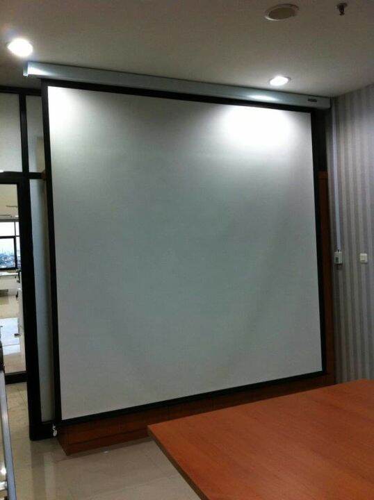 Original Screen Projector 70" Motorized / Layar Proyektor 70" Elektrik ...
