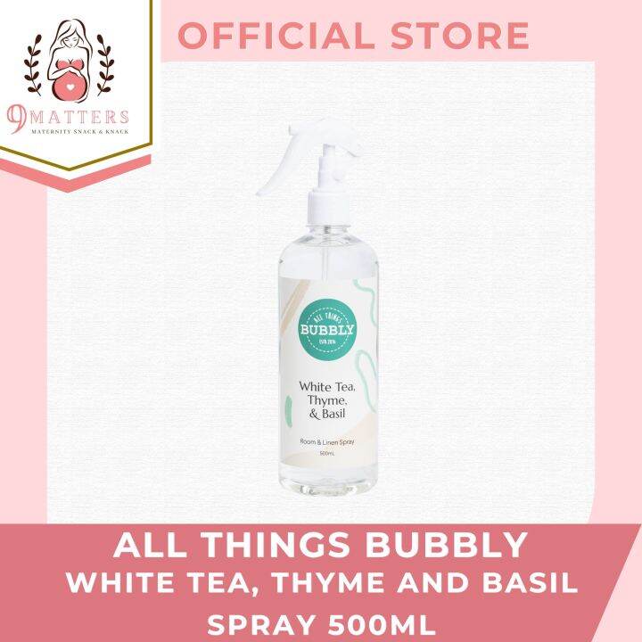 All Things Bubbly White Tea Thyme Basil Room and Linen Spray 500ml | Lazada PH