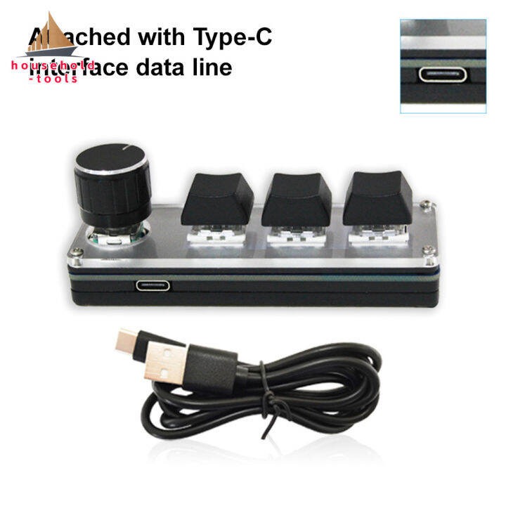 【💕Ready Stock🎉】household-tools USB Mini 3-Key Keypad Mechanical Gaming ...