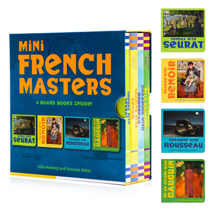 Mini French masters boxed set English original picture book French ...