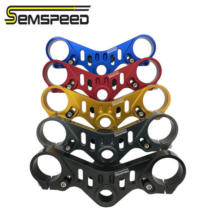 SEMSPEED Motorcycle Front Top Triple Clamp Fork Upper Steering ...