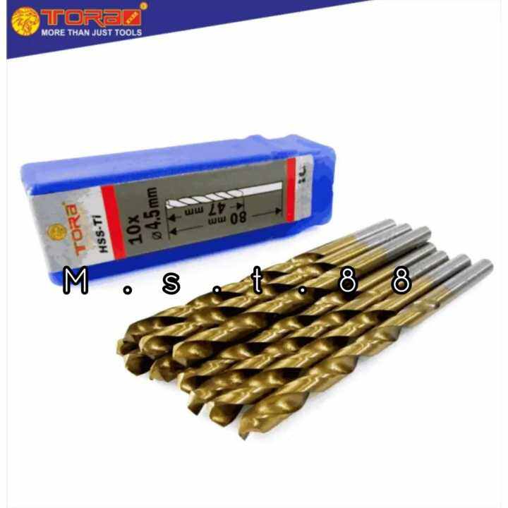 TORA HSS 4 mm Mata Bor Besi Aluminium Kayu Matabor 4mm - Satuan ...