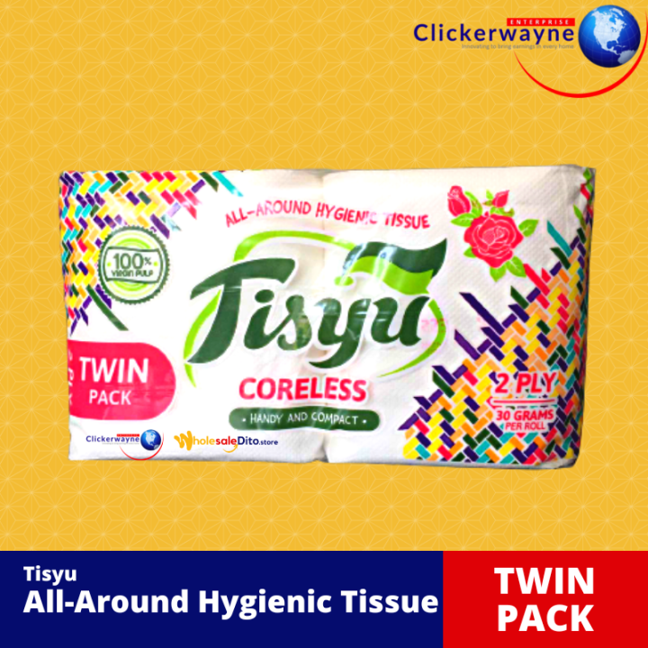 PACK OF 2 ROLLS Tisyu Coreless Tissue 2 Ply | Lazada PH
