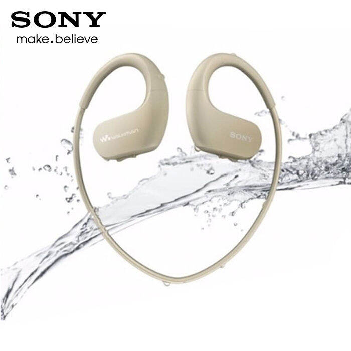 Sony Walkman NW WS413 Earphone Waterproof Mp3 Player 4gb - Beige ...