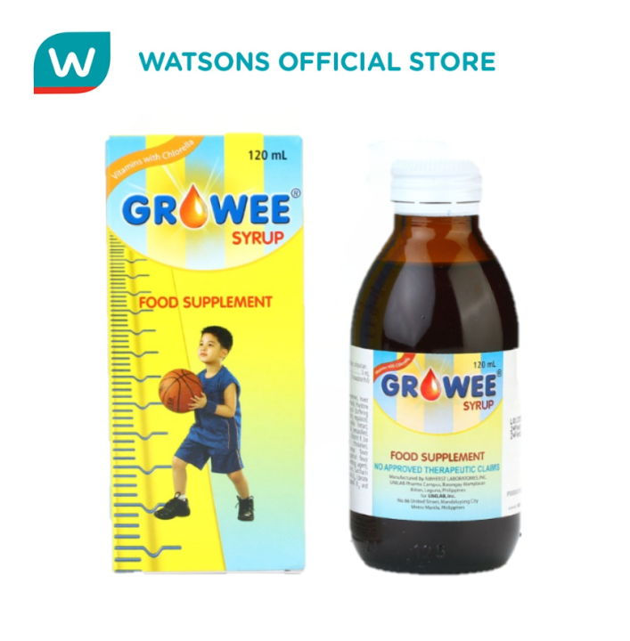 GROWEE Vitamins With Chlorella Growth Factor Syrup 120ml | Lazada PH