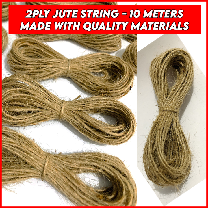 Jute Strings 2ply - 10 meters | Jute Twine | Abaca String | Jute ...