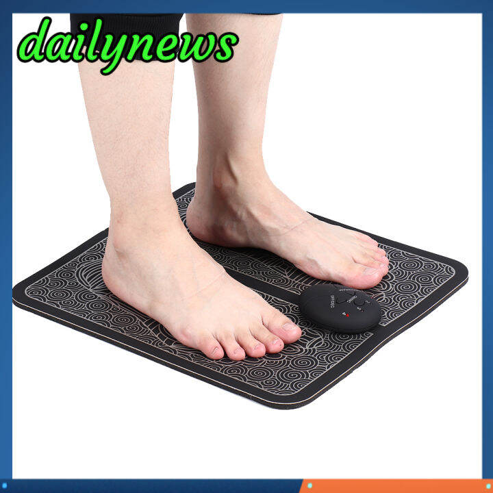 [dailynews] Electric Ems Foot Massage Pad Feet Acupuncture Stimulator
