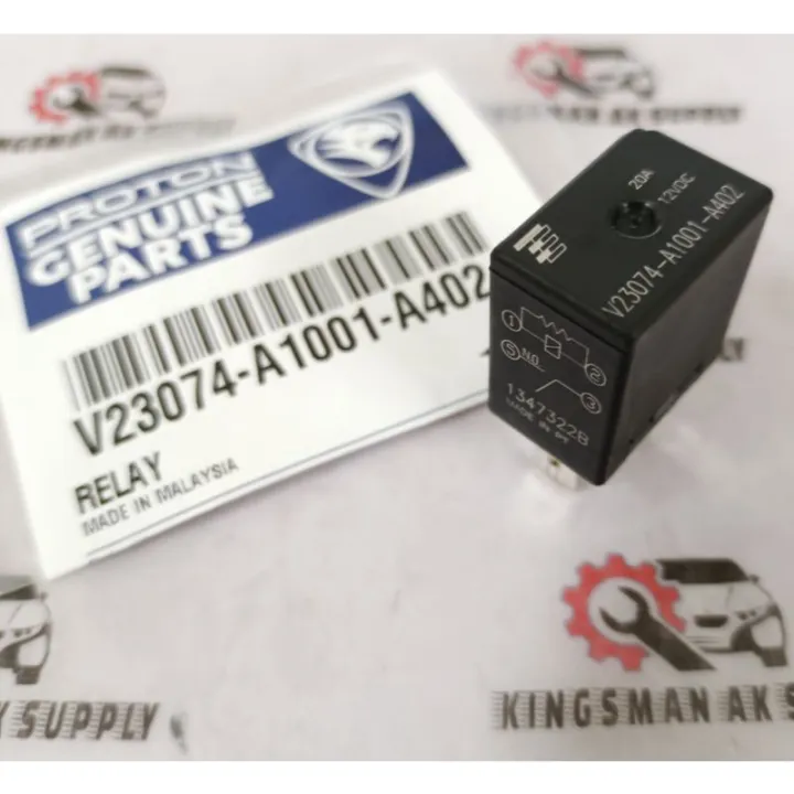 RELAY 20AMP 4PIN ORIGINAL (V23074-A1001-A402) FOR PROTON SAGA BLM / FL / FLX / SAGA VVT / SAVVY ...