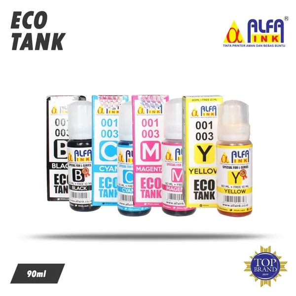 tinta printer alfa ink epson eco tank 90ml | Lazada Indonesia
