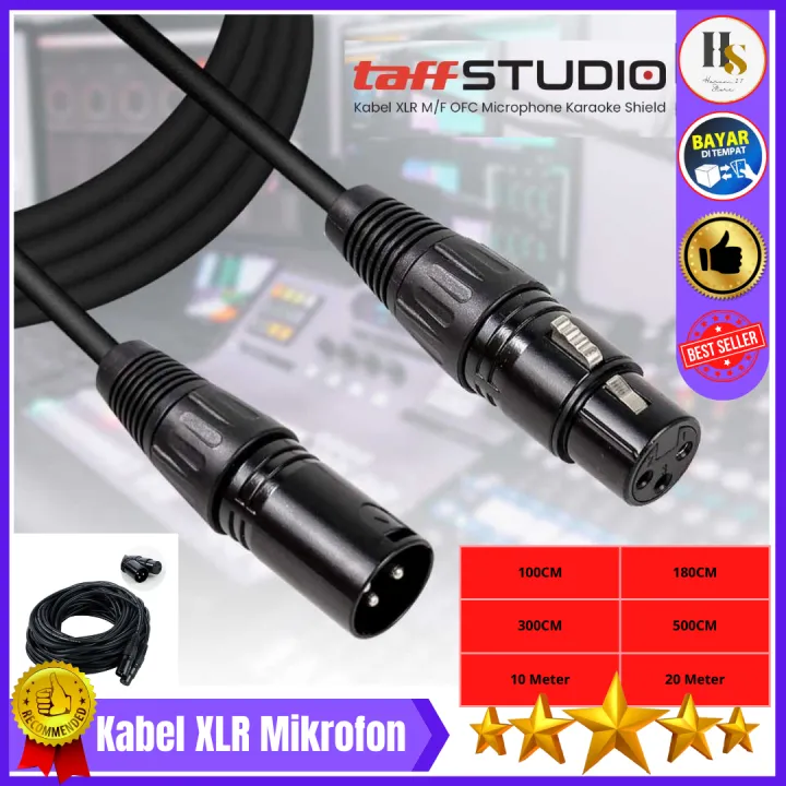 COD TaffSTUDIO Kabel XLR M/F OFC Microphone Karaoke Shielded / kabel ...