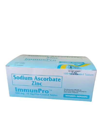 ImmunPro (Sodium Ascorbate Zinc) 500mg, 100 tablets ImmunoPro Vitamins ...