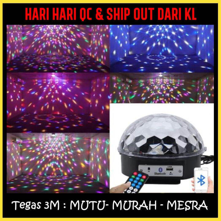 LED MP3 MAGIC LIGHT BALL DISCO LIGHT BLUETOOTH / USB for DANCING ...