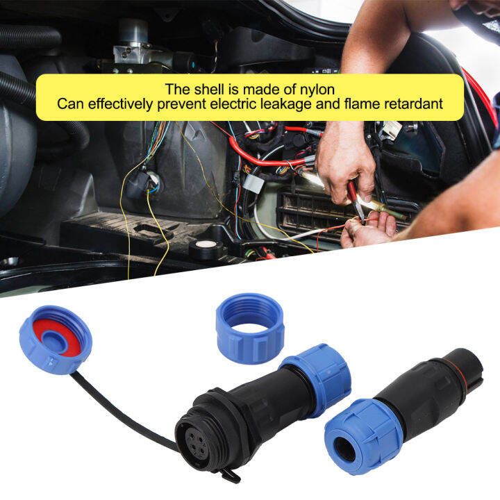 SP13 Waterproof Wire Connector Circular Electrical Butt Plug Docking ...