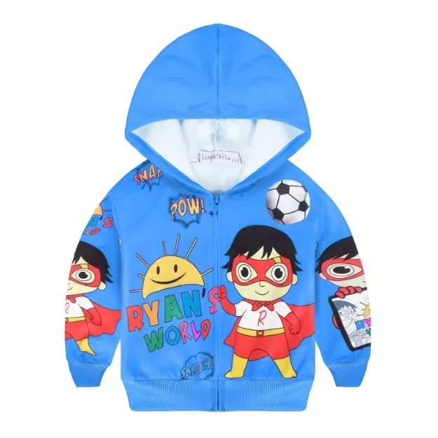 Ryan'S World Ryan Toys Review Kids Outerwear Long Sleeve Cartoon Tops ...