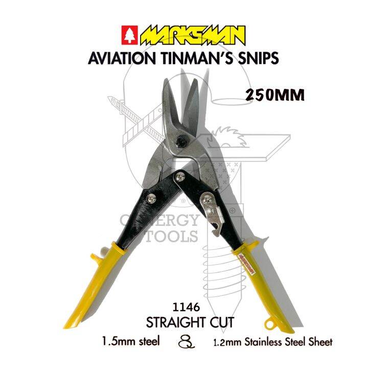 [Genergy Tools] MARKSMAN 250MM ZINC CUTTER/ GUNTING ZINC 250MM | Lazada
