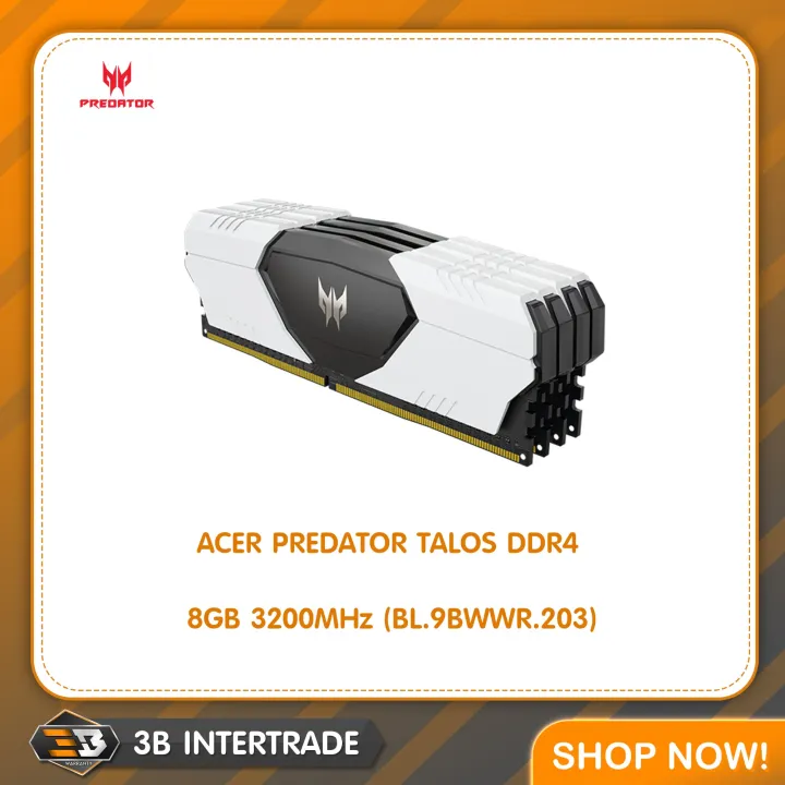 RAM(แรม) PC ACER PREDATOR TALOS DDR4 8GB 3200MHz (BL.9BWWR.203) 06510 ...