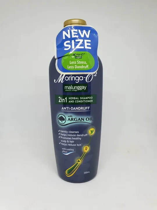Moringa-o Anti Dandruff Shampoo Conditioner Herbal with Argan Oil 350ml ...