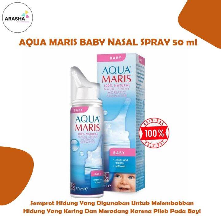 AQUA MARIS BABY NASAL SPRAY 50 ML Semprot Hidung Bayi/Membersihkan Ingus/Menjaga Kesehatan ...