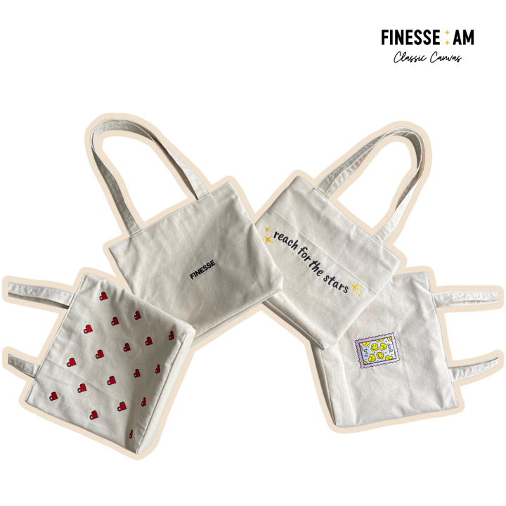 Finesse AM | Classic Canvas Tote Bag | Lazada PH