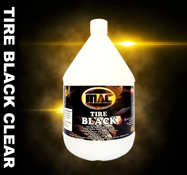 MAC TIRE BLACK CLEAR (4 LITERS) | Lazada PH