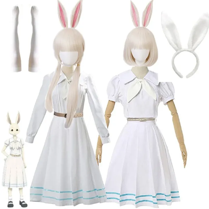 New Anime Cosplay Beastars Haru Costume Lolita Dress Wig Ears Women ...