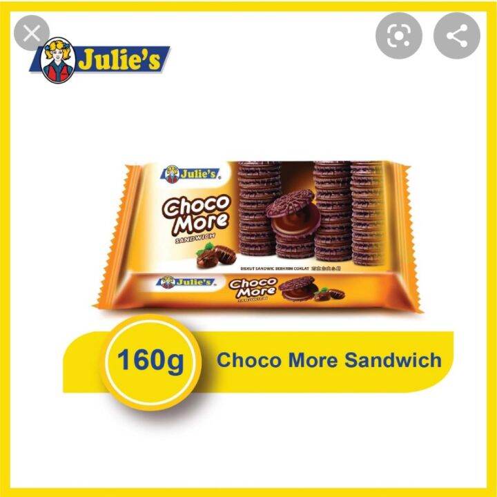 Julie Choco More Sandwich Biscuit 160g | Lazada