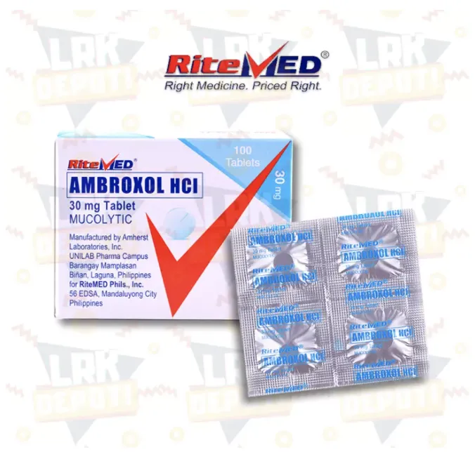 RiteMed Ambroxol 30mg (100 tablets) Mucolytic Mucosolvan Alternative ...